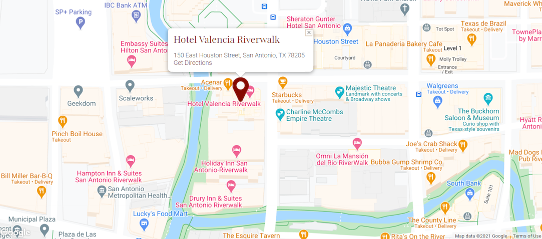 Maps & Directions | Hotel Valencia Riverwalk